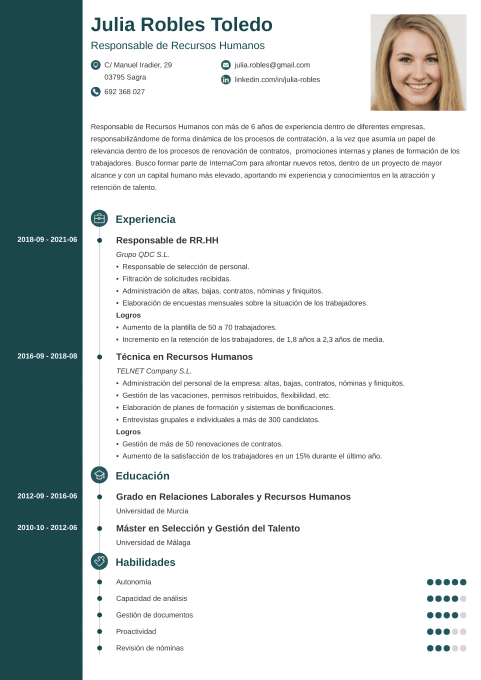 Currículum Online: Crea tu CV Online con ResumeLab