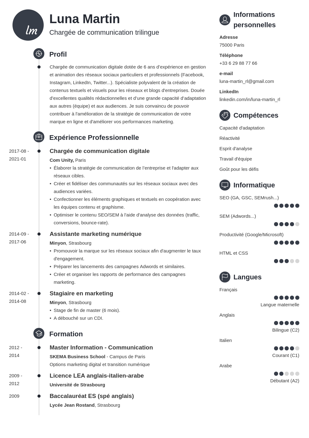 Faire un CV en ligne avec le logiciel CV maker de ResumeLab