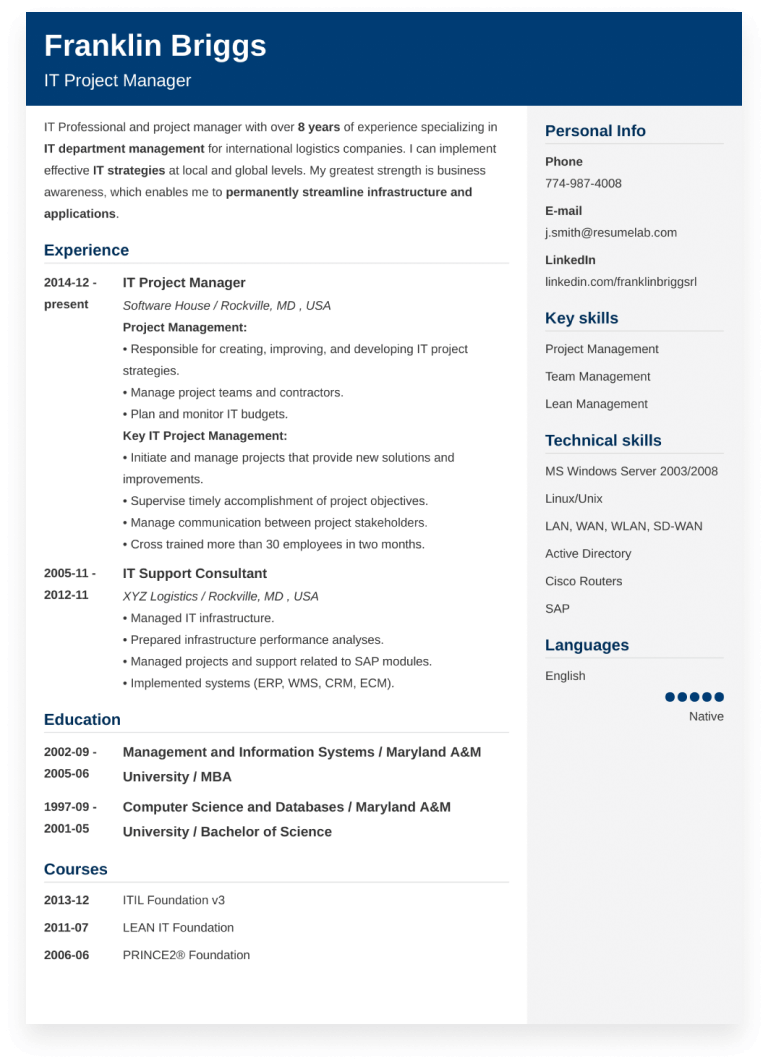 280 CV Examples That Work In 2023 Writing Tips 