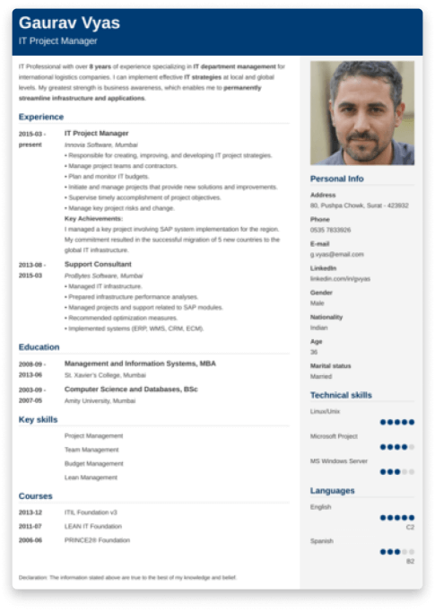 ResumeLab India — The perfect resume and cover letter