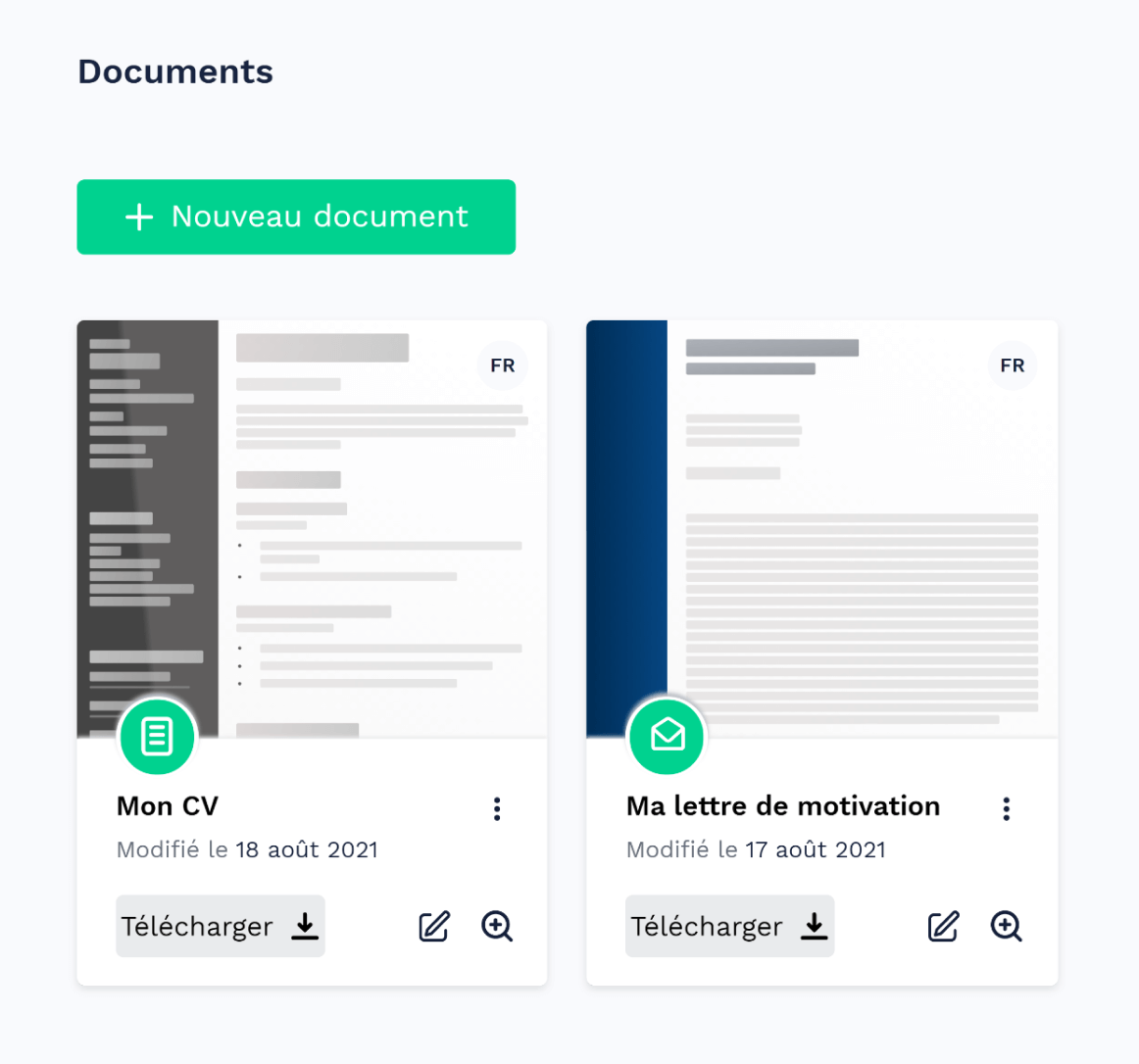 Faire un CV en ligne avec le logiciel CV maker de ResumeLab