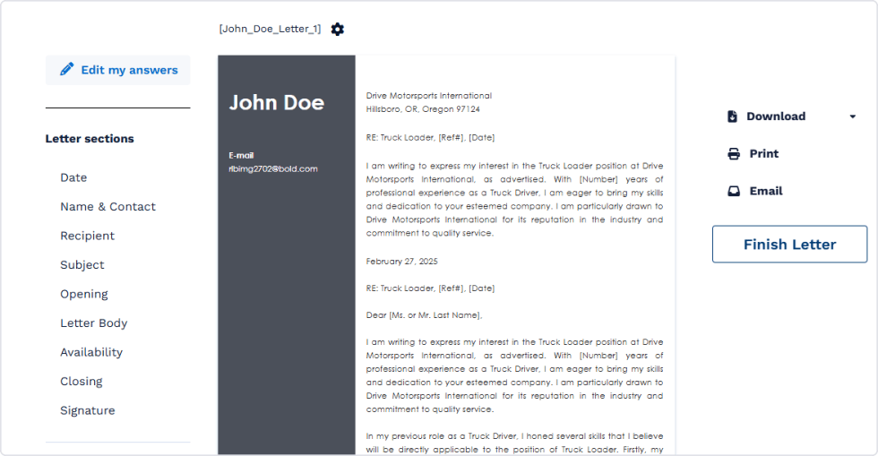 20+ Best Cover Letter Templates
