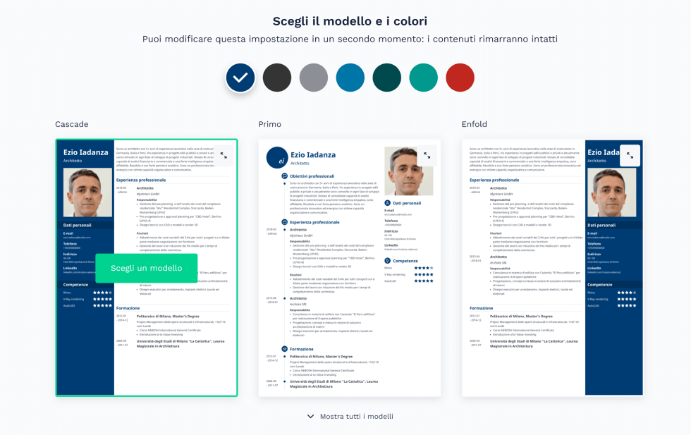 28 modelli di curriculum vitae da compilare: modello di CV 2024