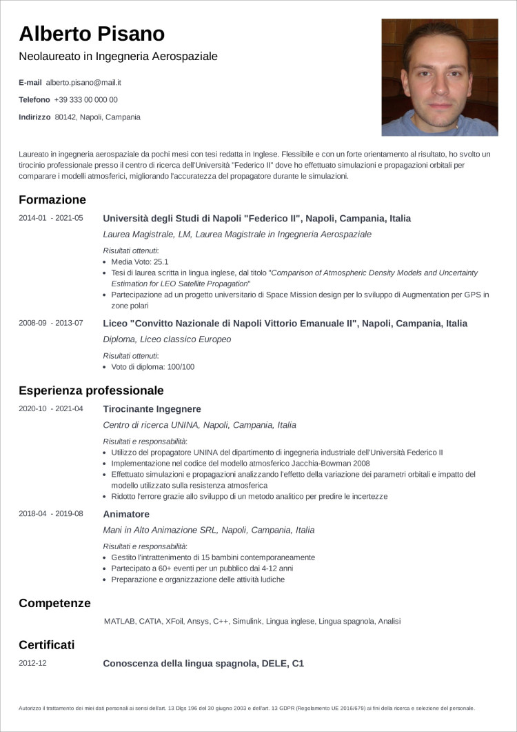 21+ modelli di curriculum vitae moderno (download PDF)