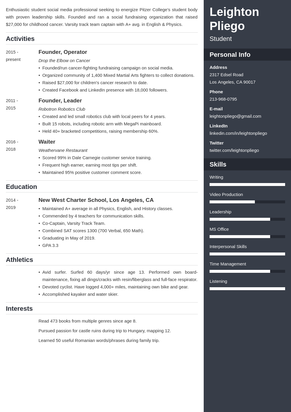 University Application CV: Examples, Template, Writing Tips