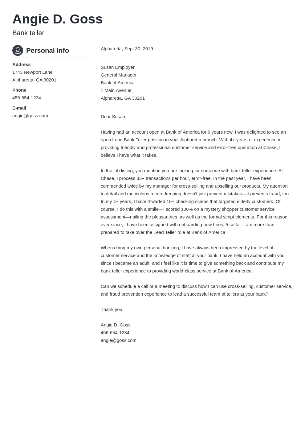 Bank Teller Cover Letter Examples Ready To Use Templates Bank Teller Cover Letter Examples Ready To Use Templates