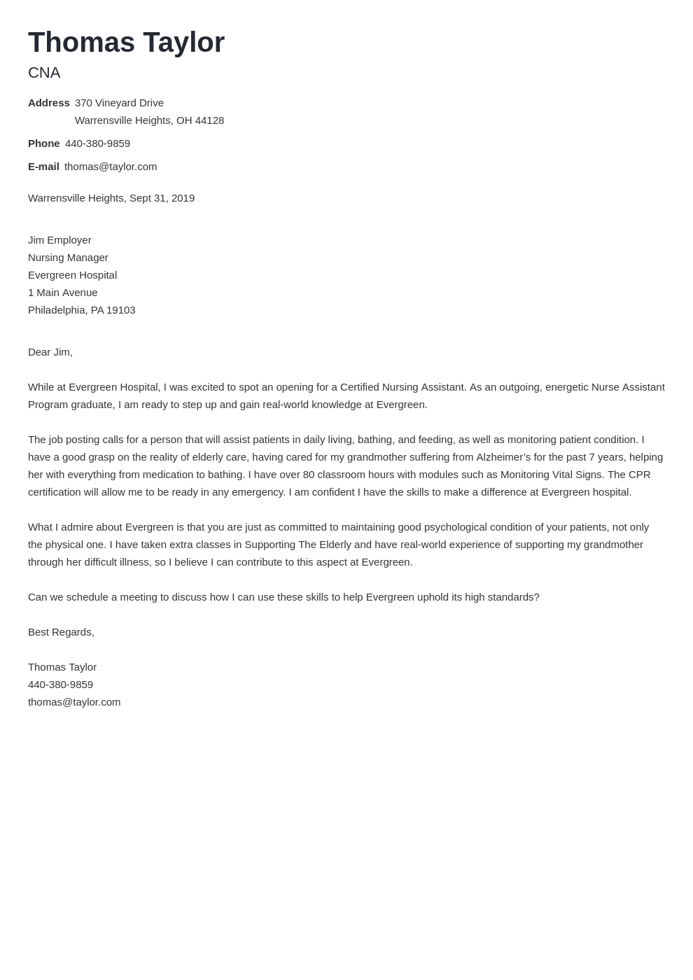 Cover Letter For Nursing Cna Certified Nursing Assistants Require 