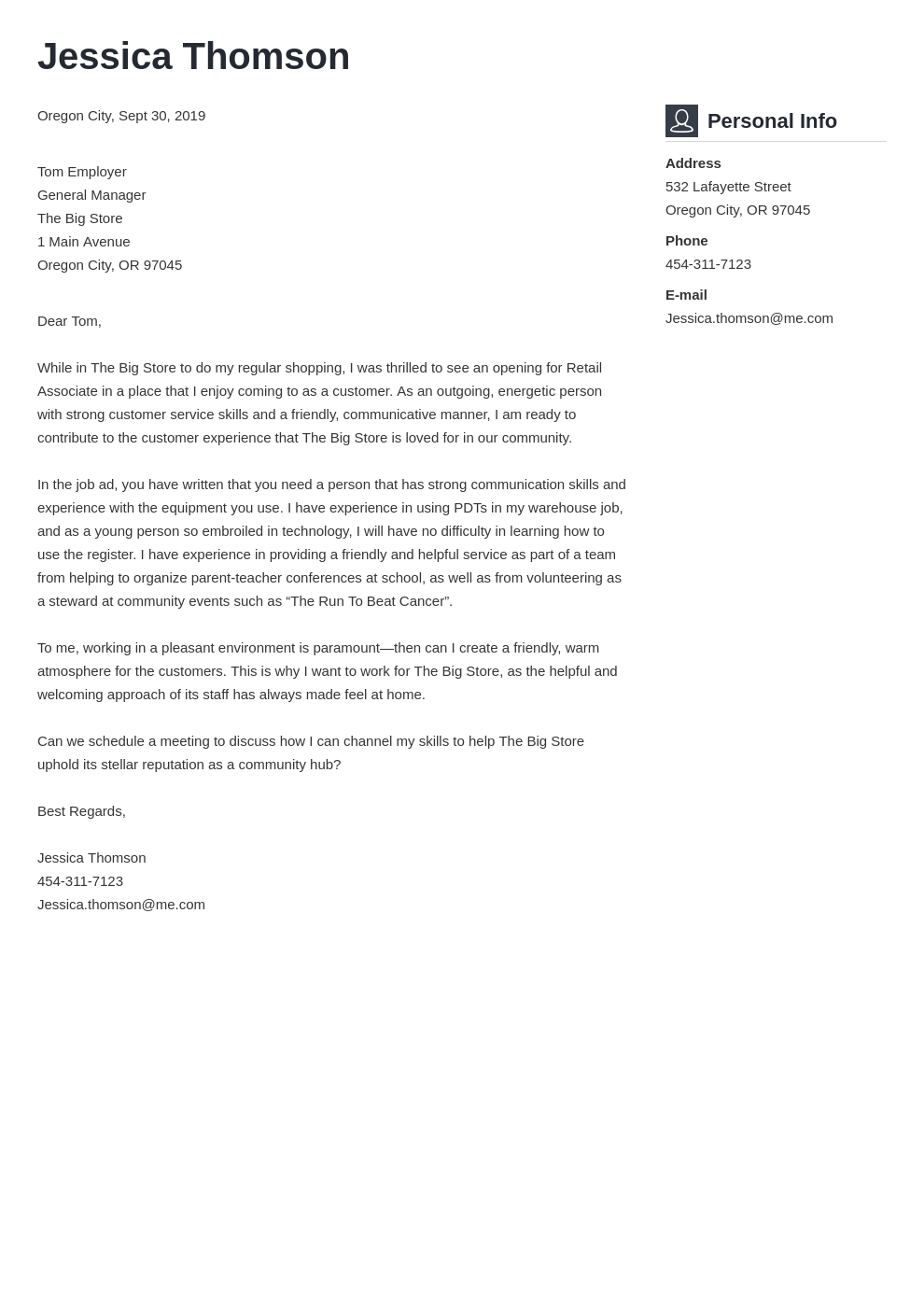 Motivational Letter For Retail Job Best Retail Cover Letter Examples 