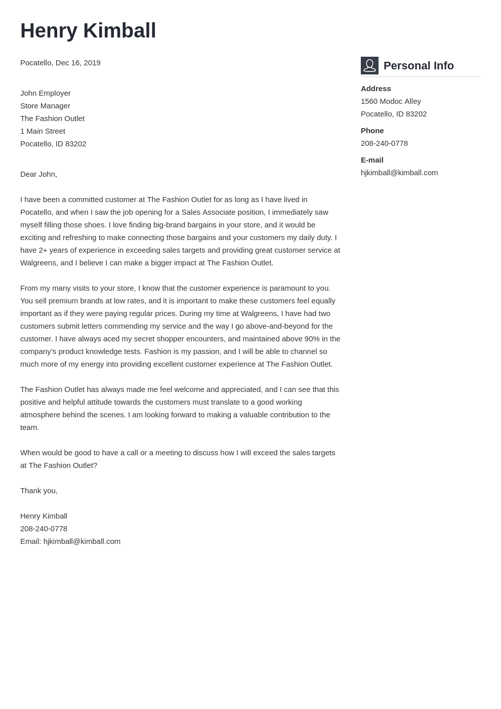 7 Fashion Retail Cover Letter Examples Simple Cover Letter