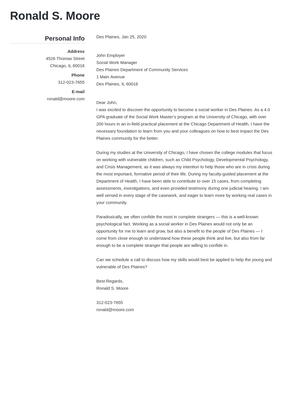 Social Work Cover Letter Examples Templates For 2023