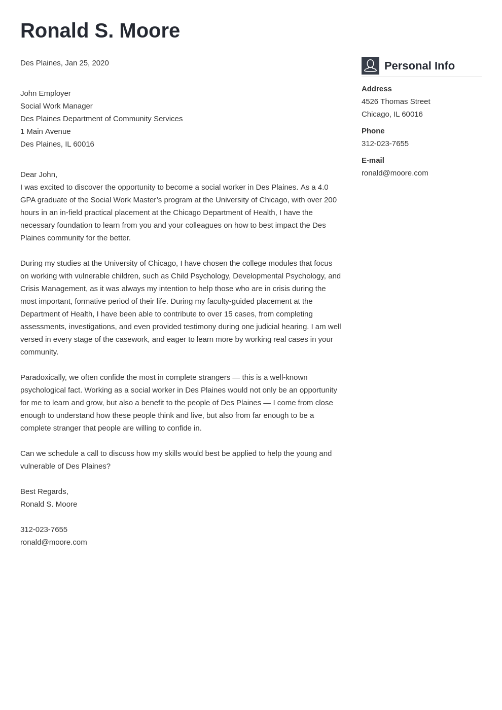 Social Work Cover Letter Examples Templates For 2024