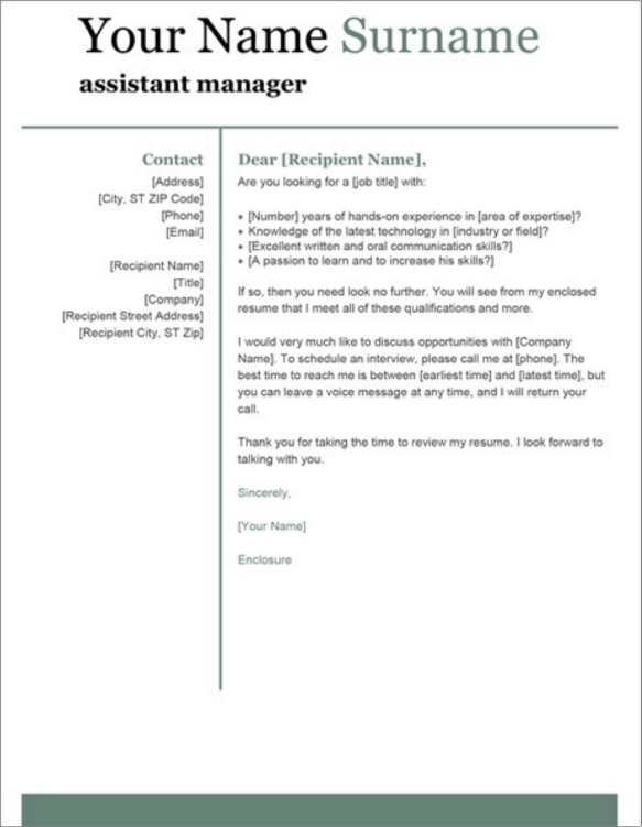 Free Cover Letter Template For Resume In Word Omeganeticc