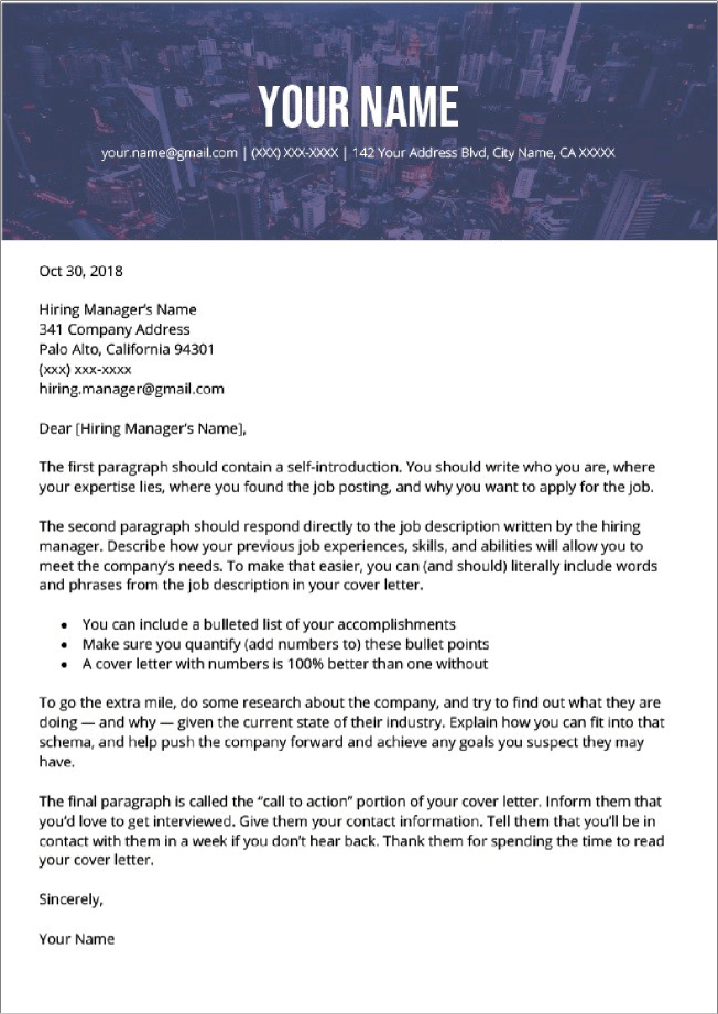 50 Microsoft Word Cover Letter Templates (Free Download!)