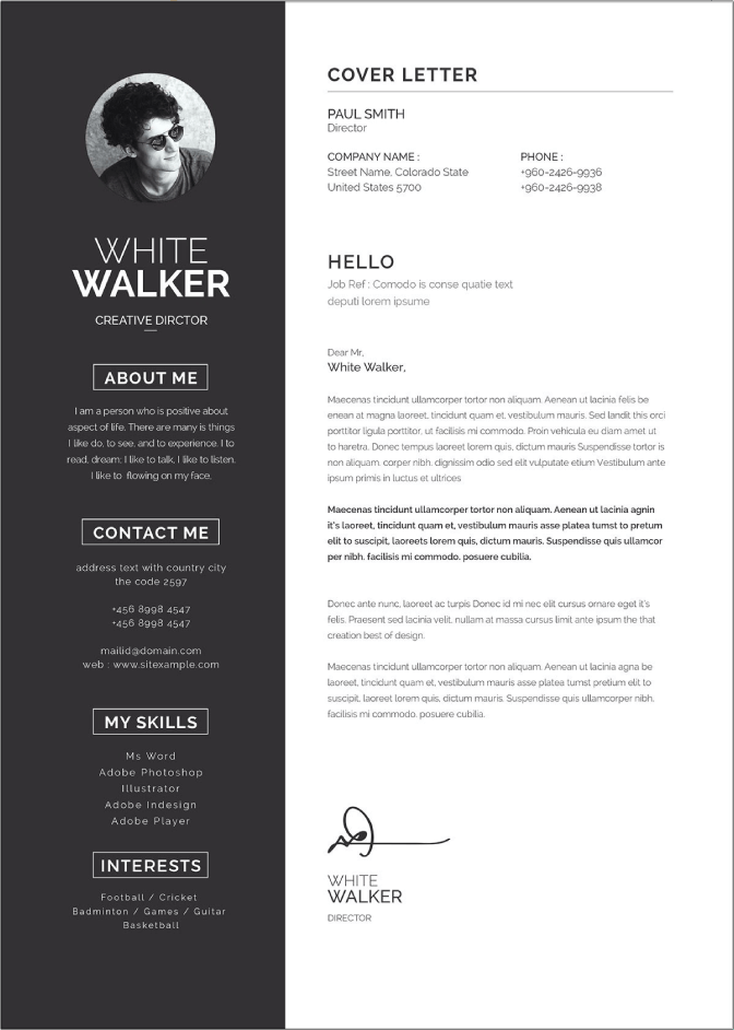 R sum Templates CV Templates Word Cover Letter Templates For Word T16 