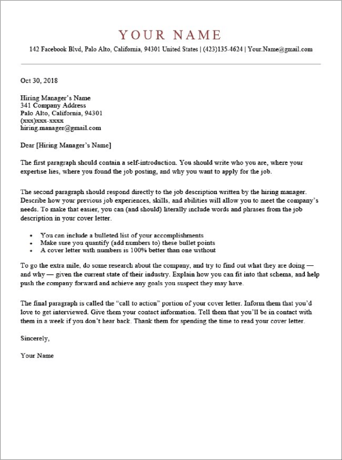 7 Job Application Cover Letter Template Free Simple Cover Letter
