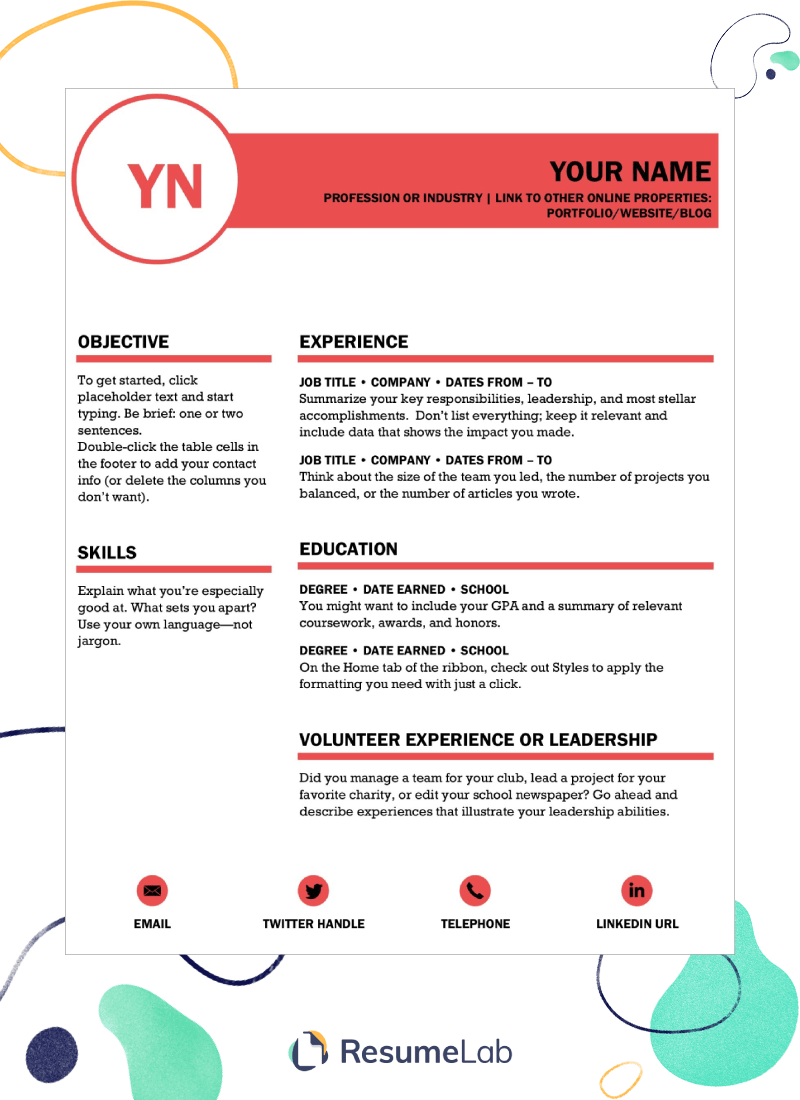 50+ Free CV Templates for Microsoft Word (Download Now)