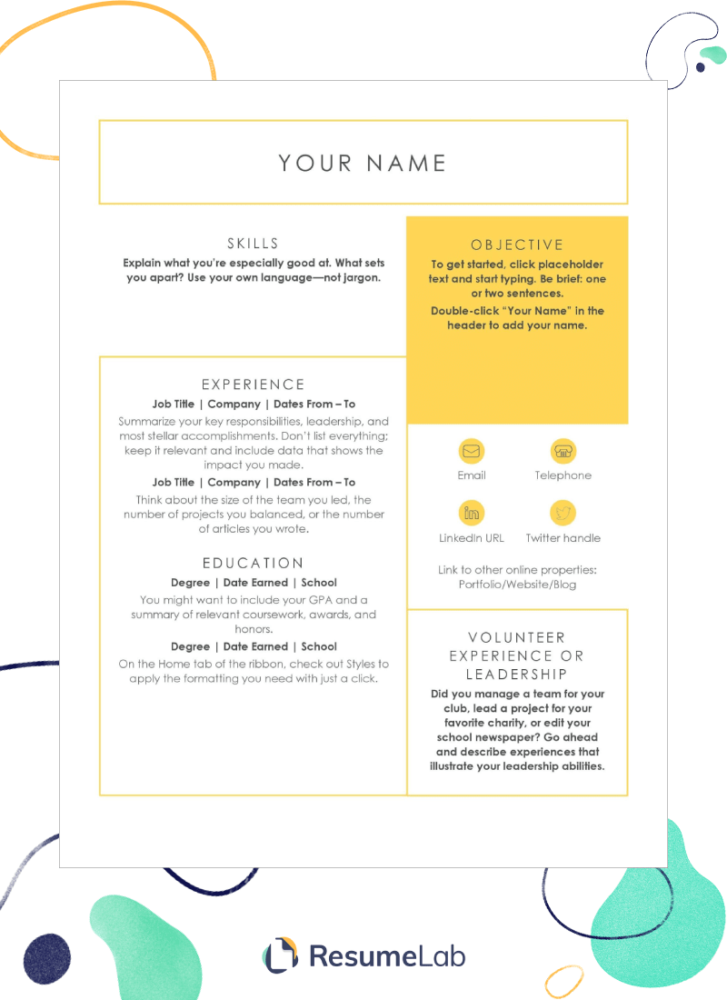50+ Free CV Templates for Microsoft Word (Download Now)