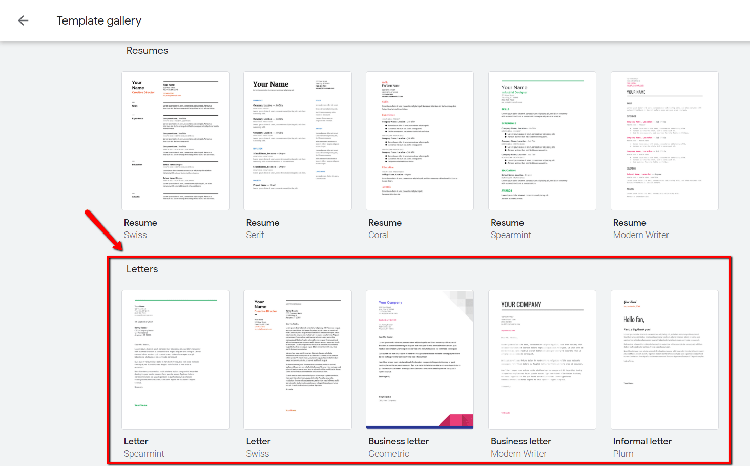 Google Docs Cover Letter Template Free