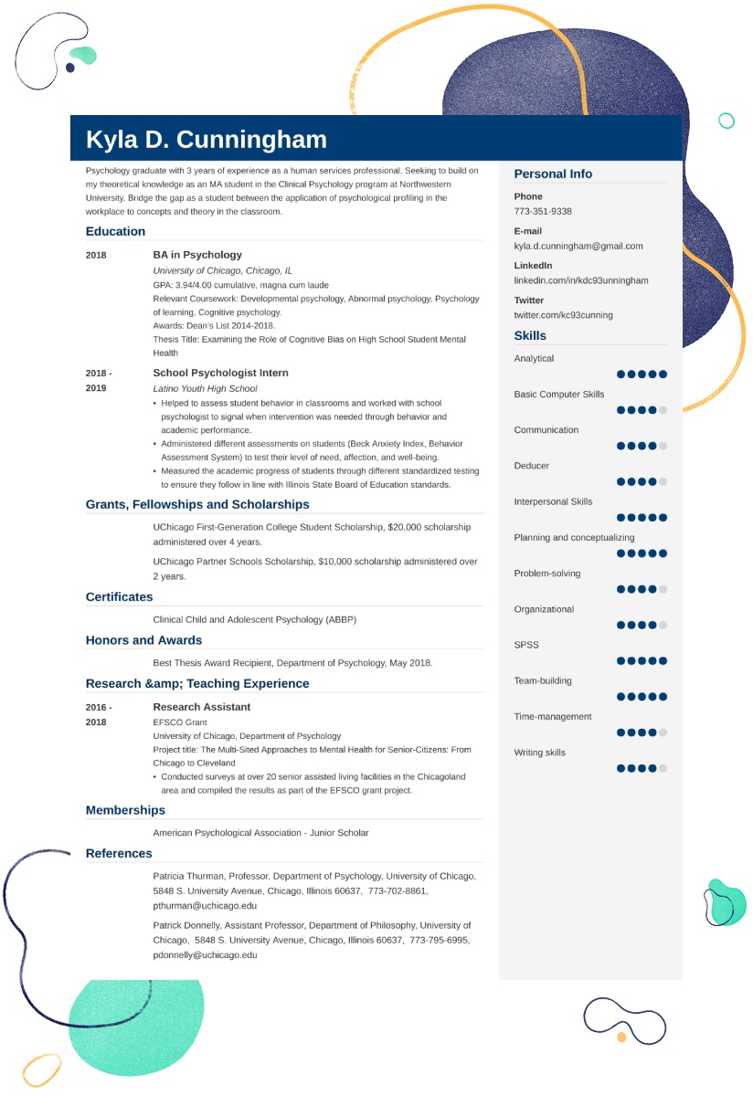 How To Write A CV For Graduate School Application 