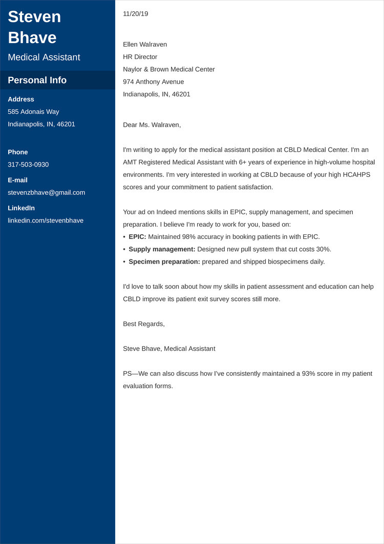 Medical Assistant Cover Letter: Examples & Ready Templates