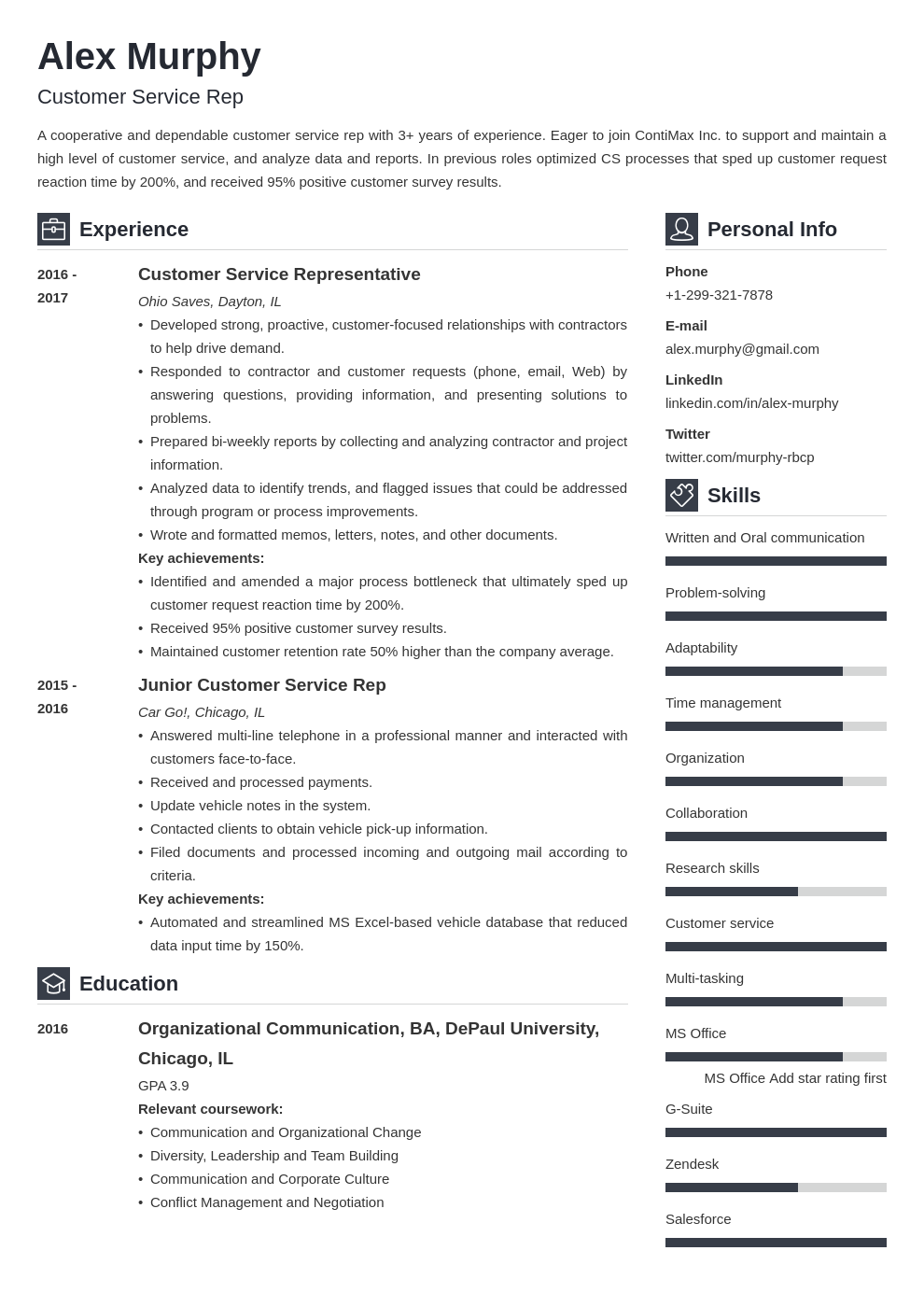 How To List Relevant Coursework On A Resume Examples
