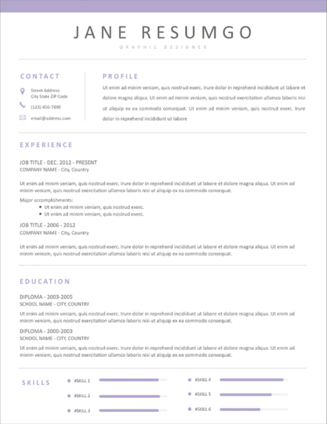 50+ Free CV Templates for Microsoft Word (Download Now)