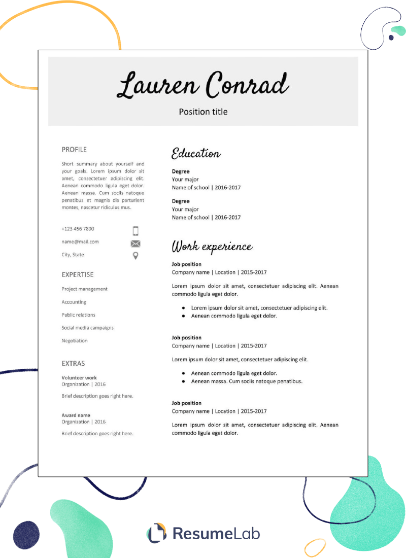 Google Docs CV Templates To Download for Free in 2025